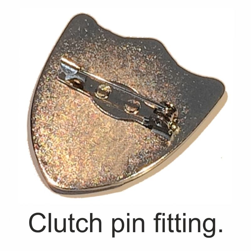 31x34mm premium silver shield badge